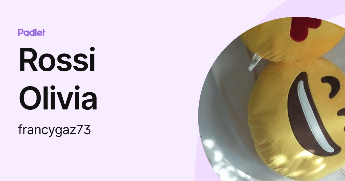 Rossi Olivia (francygaz73) profile | Padlet