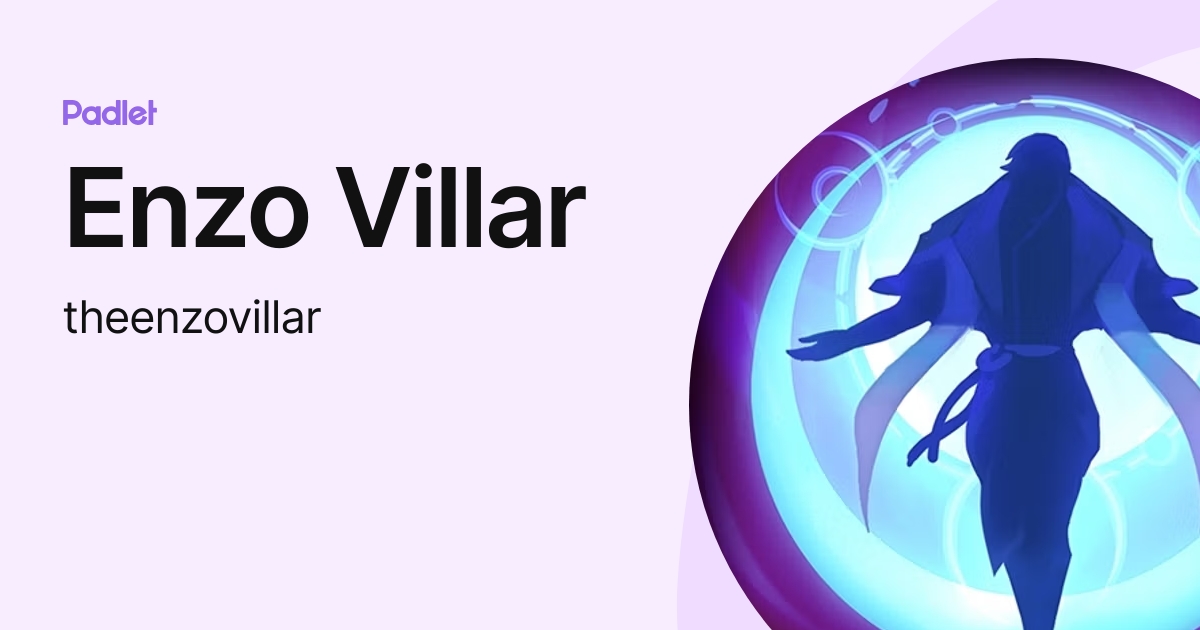 Enzo Villar (theenzovillar) profile | Padlet