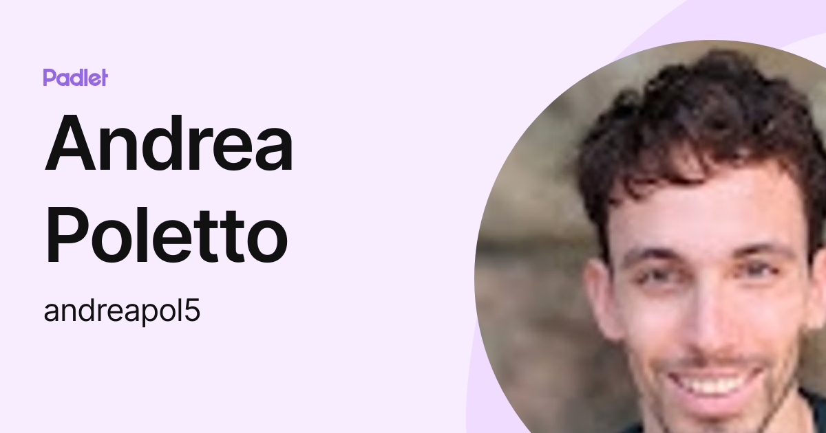 Andrea Poletto (andreapol5) profile | Padlet