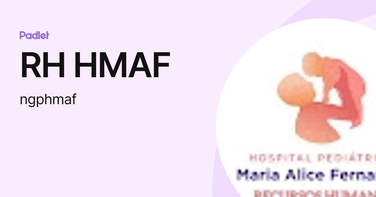RH HMAF (ngphmaf) profile | Padlet