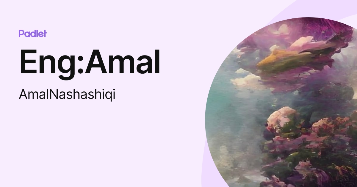 Eng:Amal (AmalNashashiqi) profile | Padlet