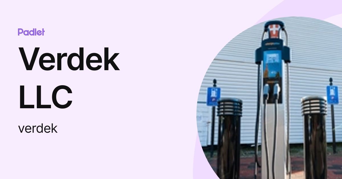 Verdek LLC (verdek) profile | Padlet