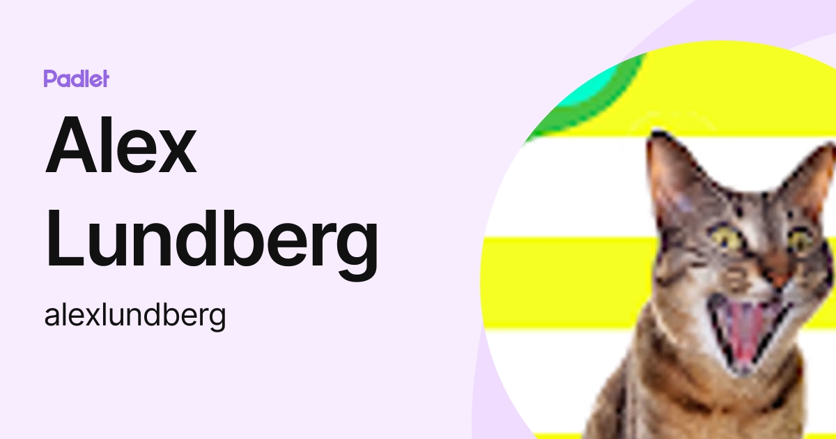 Alex Lundberg (alexlundberg) profile | Padlet