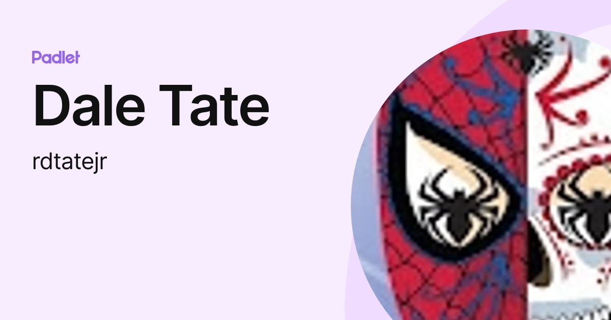 Dale Tate (rdtatejr) profile | Padlet
