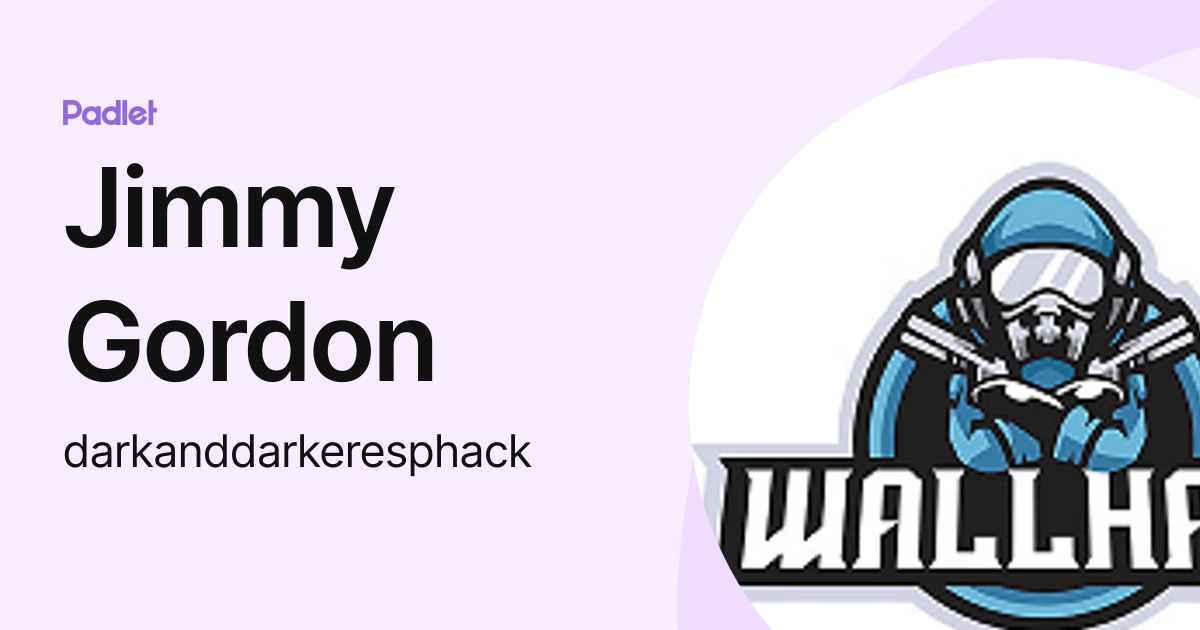 Jimmy Gordon (darkanddarkeresphack) profile | Padlet