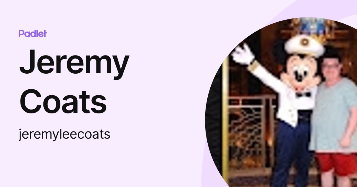 Jeremy Coats (jeremyleecoats) profile | Padlet