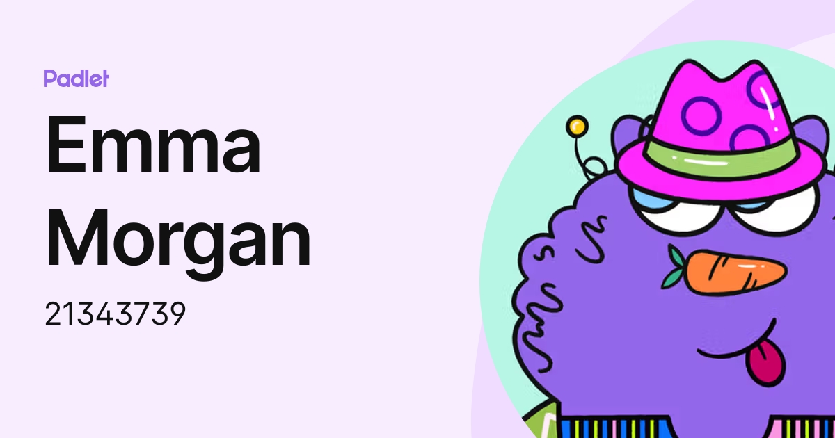 Emma Morgan (21343739) profile | Padlet