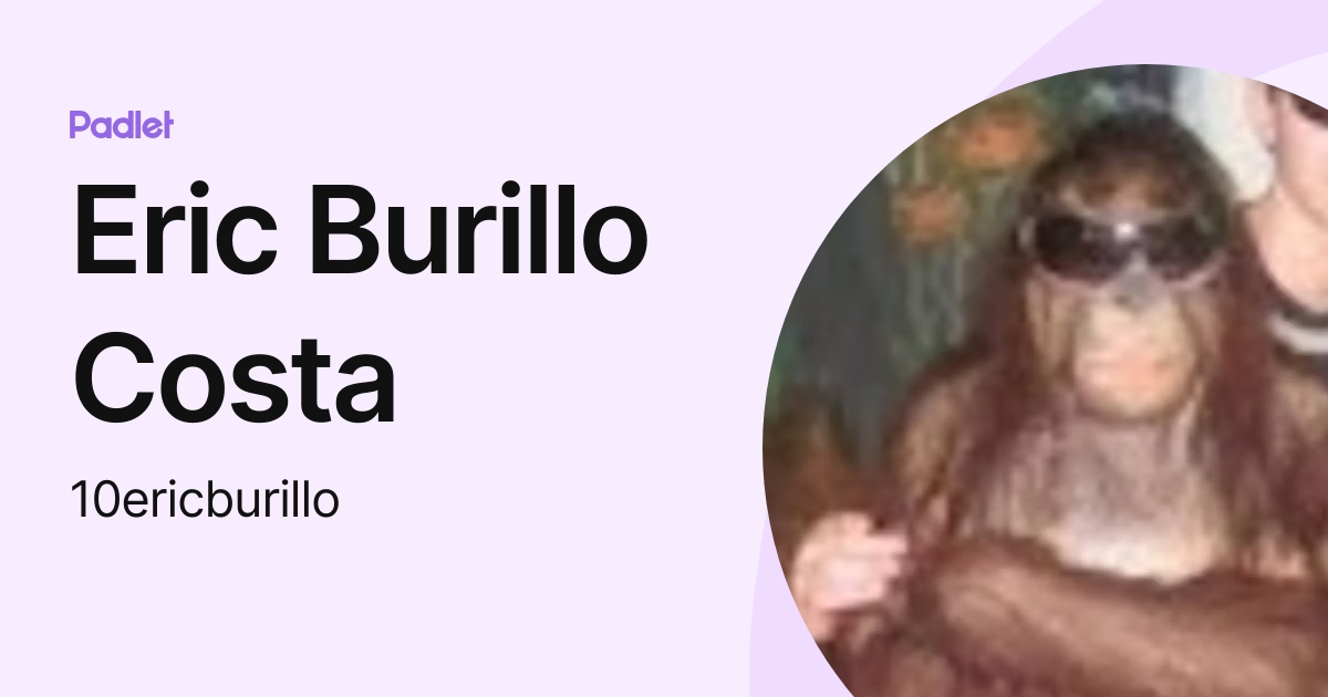Eric Burillo Costa (10ericburillo) profile | Padlet