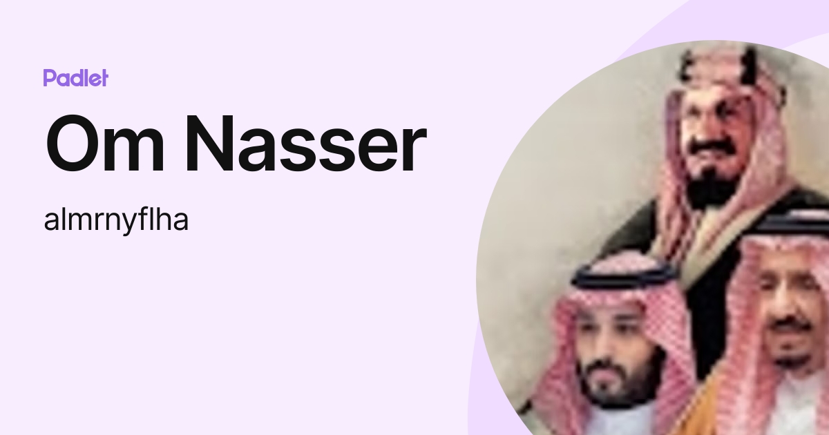 Om Nasser (almrnyflha) profile | Padlet