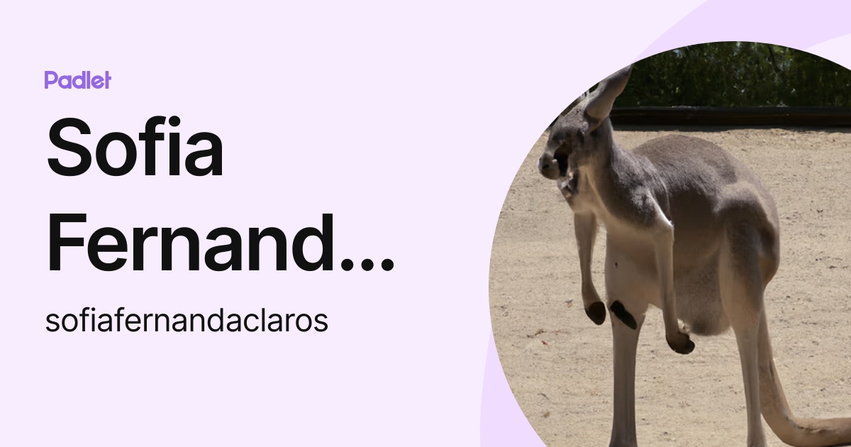 Sofia Fernanda Claros Moreno (sofiafernandaclaros) profile | Padlet