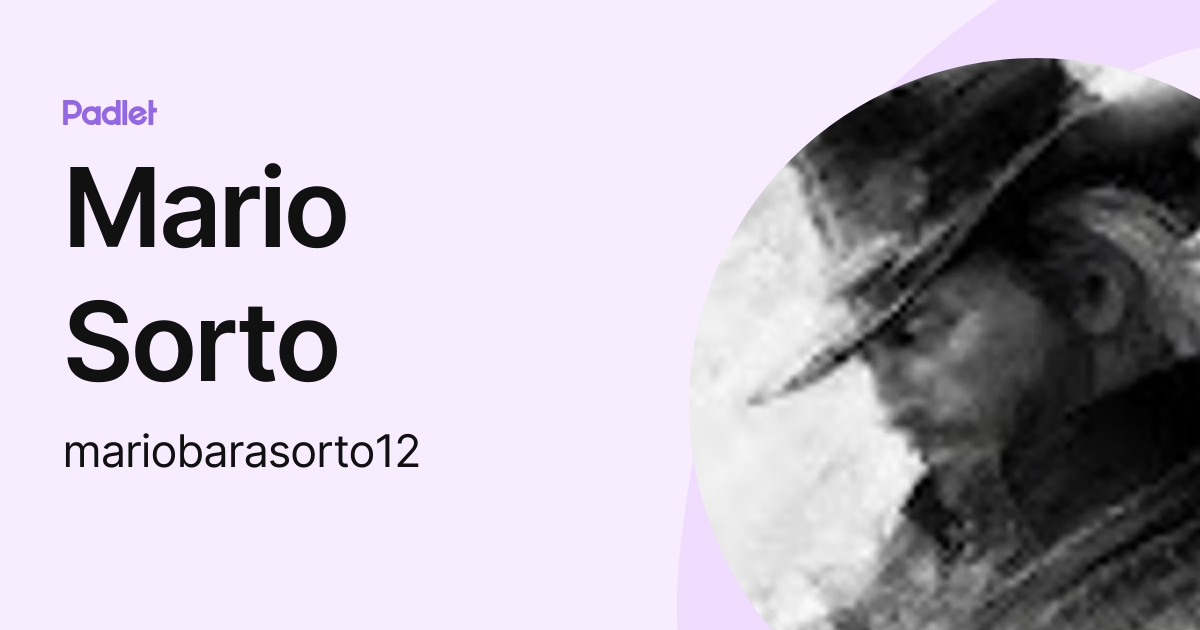 Mario Sorto (mariobarasorto12) profile | Padlet