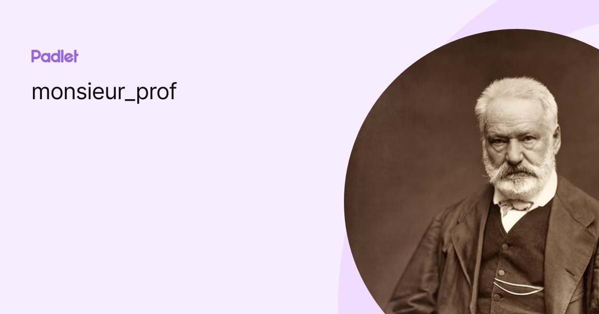 monsieur_prof profile | Padlet