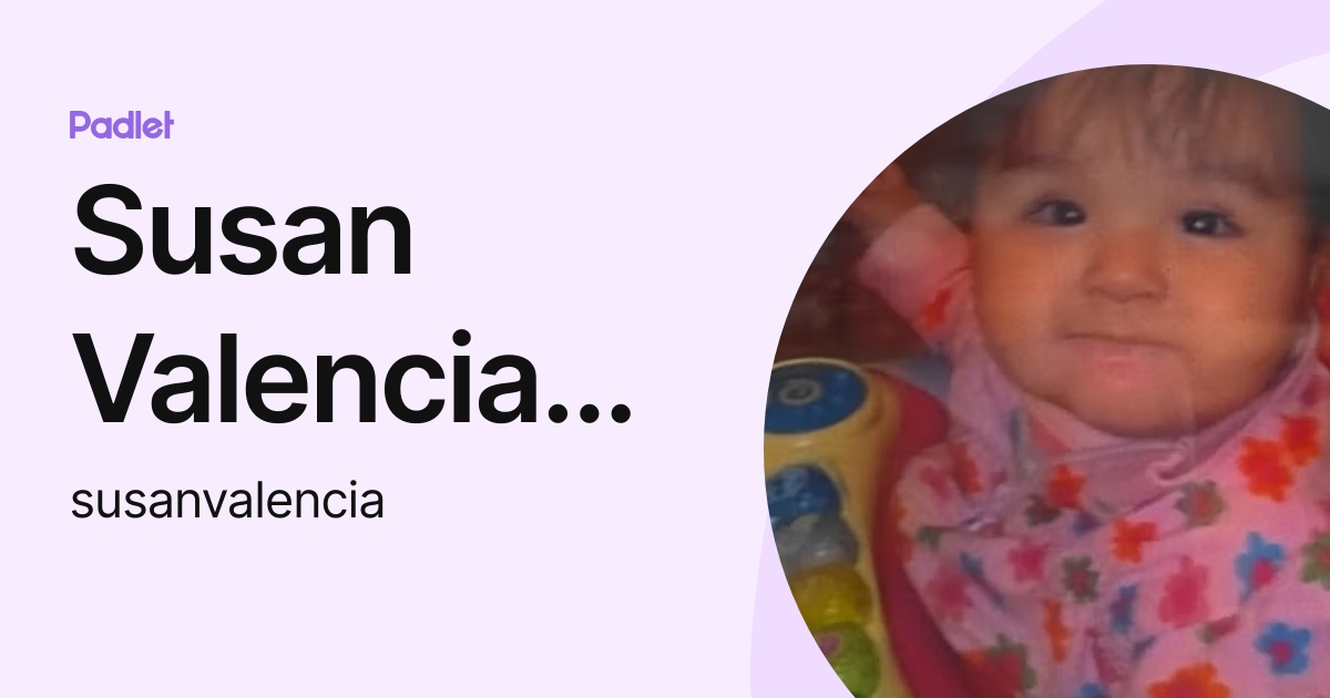 Susan Valencia Vargas (susanvalencia) profile | Padlet