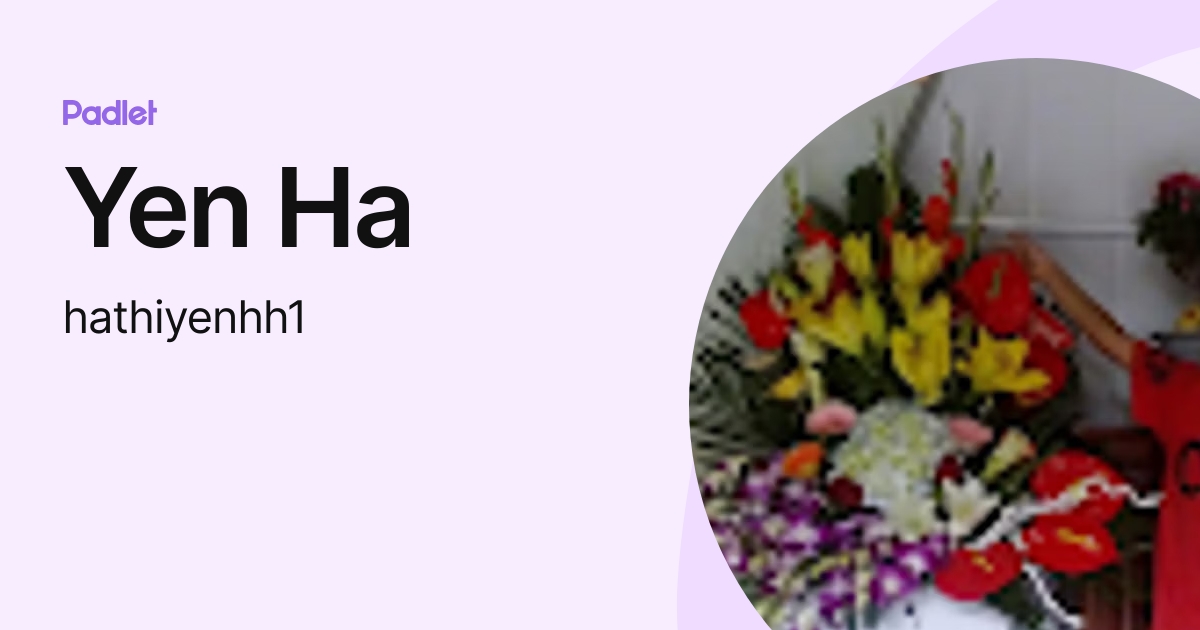 Yen Ha (hathiyenhh1) profile | Padlet