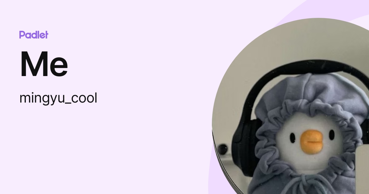 Me (mingyu_cool) profile | Padlet