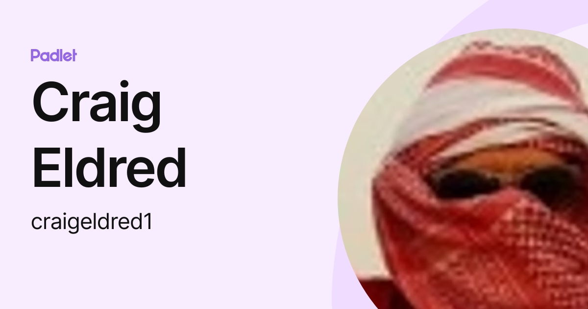 Craig Eldred (craig_eldred1) profile | Padlet