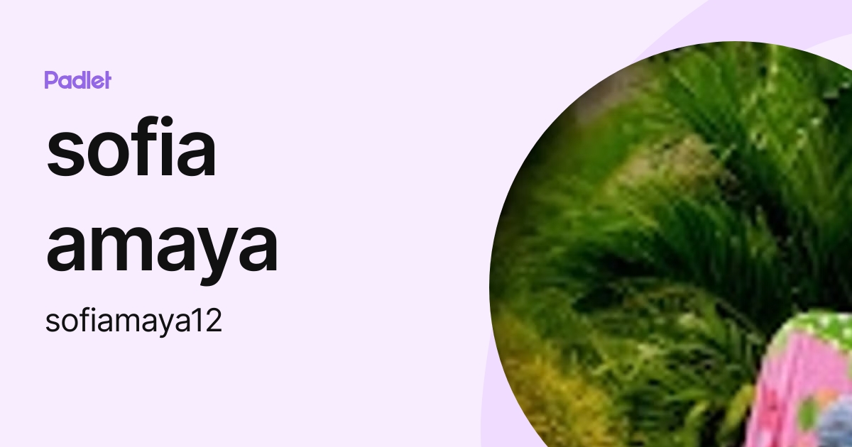 sofia amaya (sofiamaya12) profile | Padlet