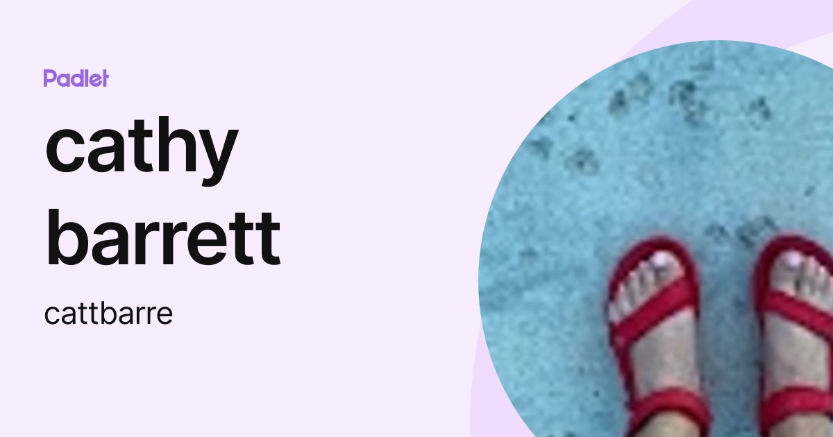 cathy barrett (cattbarre) profile | Padlet