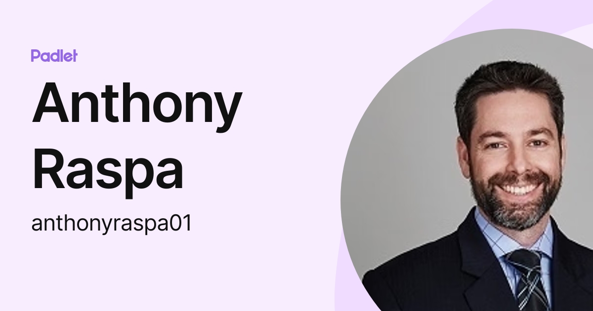 Anthony Raspa (anthonyraspa01) profile | Padlet