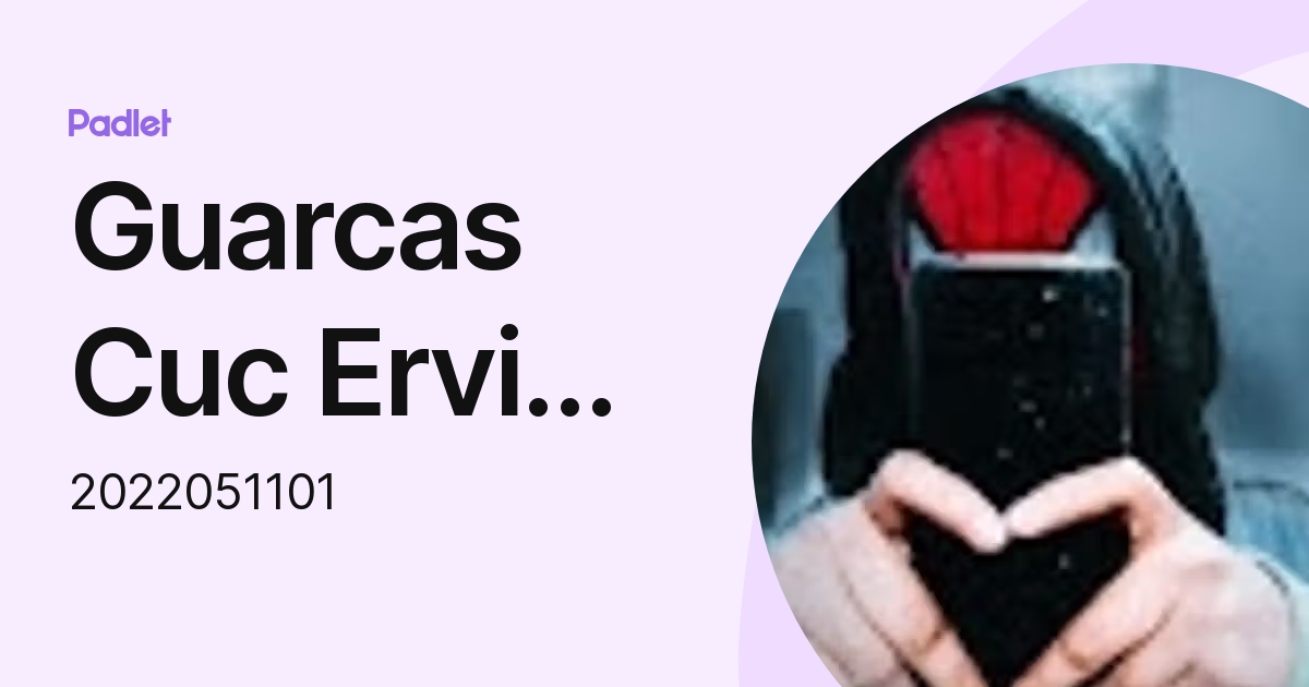Guarcas Cuc Ervin Josue 202205110 (2022051101) profile | Padlet