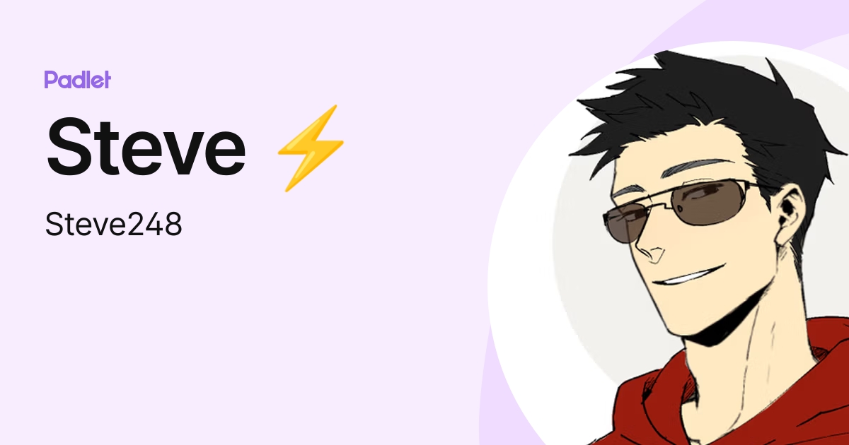 Steve ⚡ (Steve248) profile | Padlet