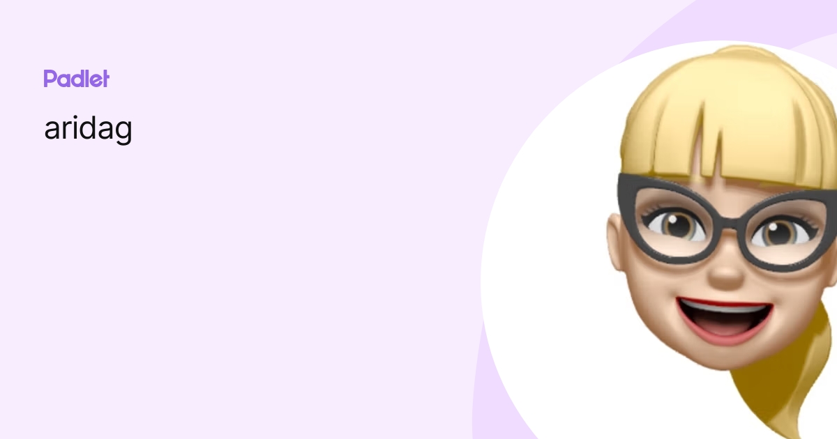 Aridag Profile Padlet