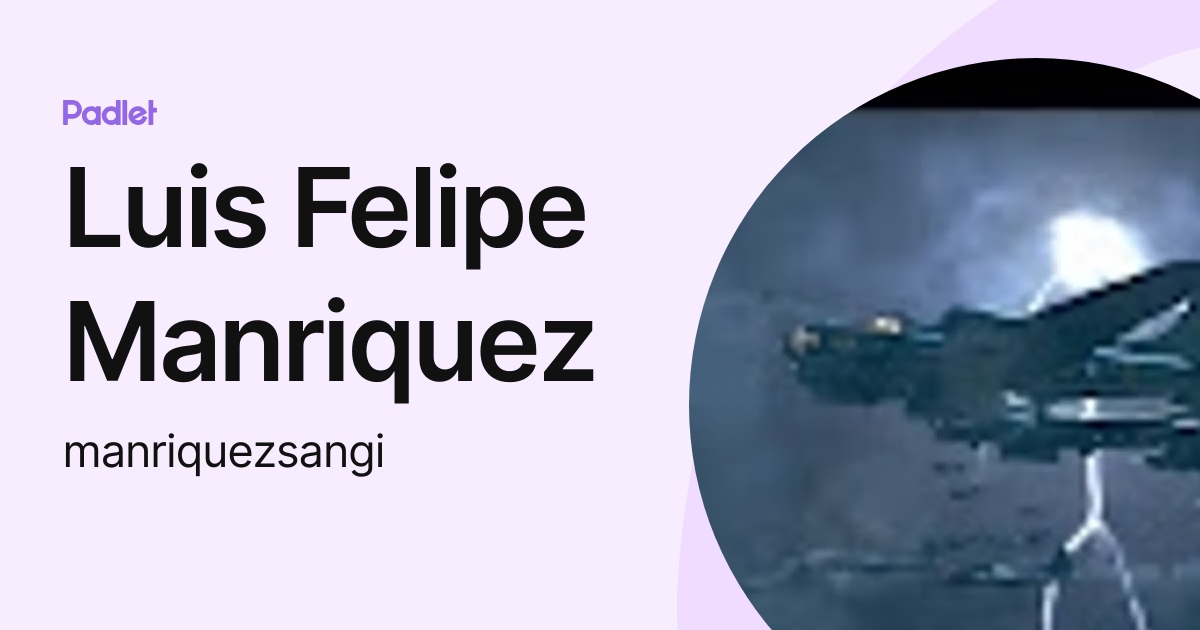 Luis Felipe Manriquez (manriquezsangi) profile | Padlet