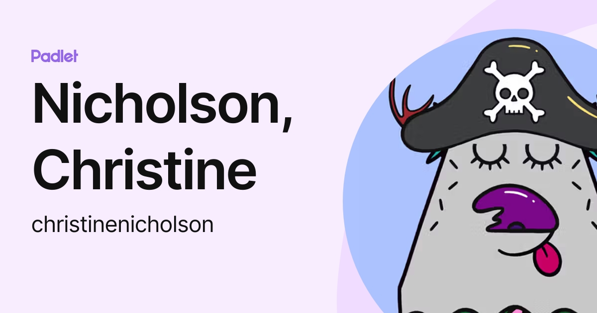 Nicholson Christine Christinenicholson Profile Padlet