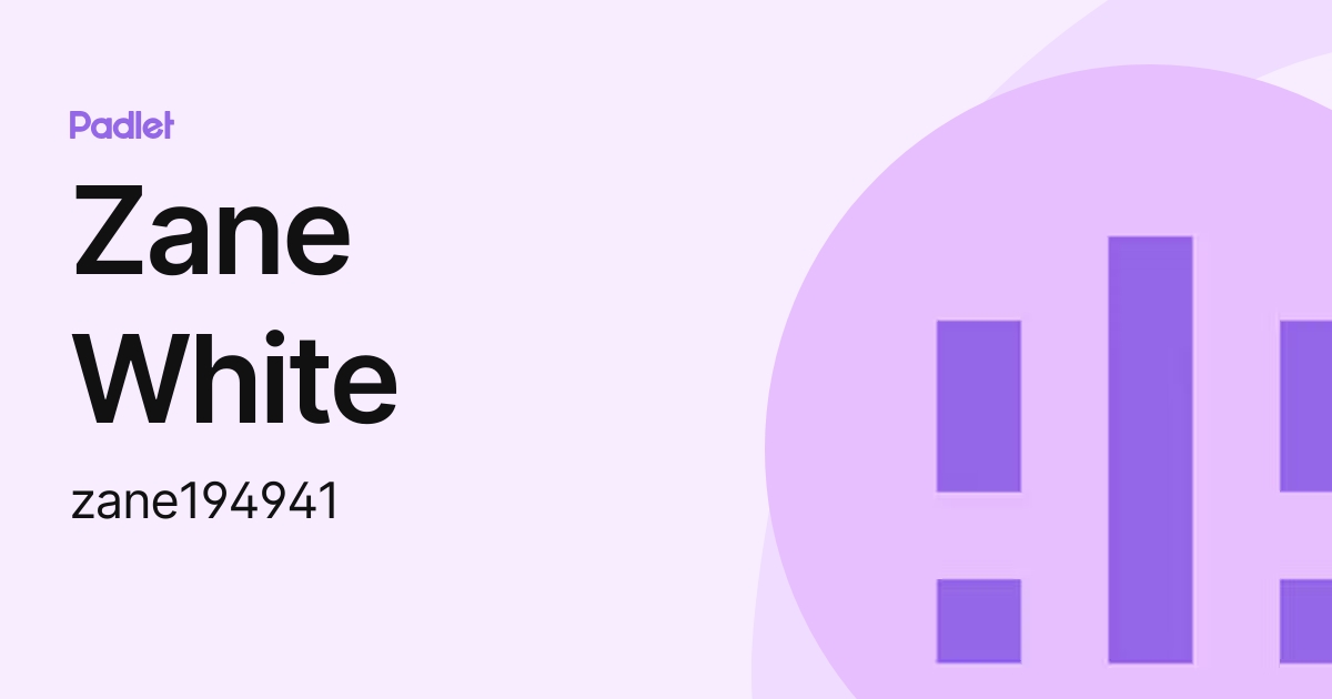 Zane White (zane194941) profile | Padlet