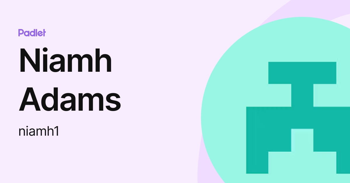 Niamh Adams (niamh1) profile | Padlet