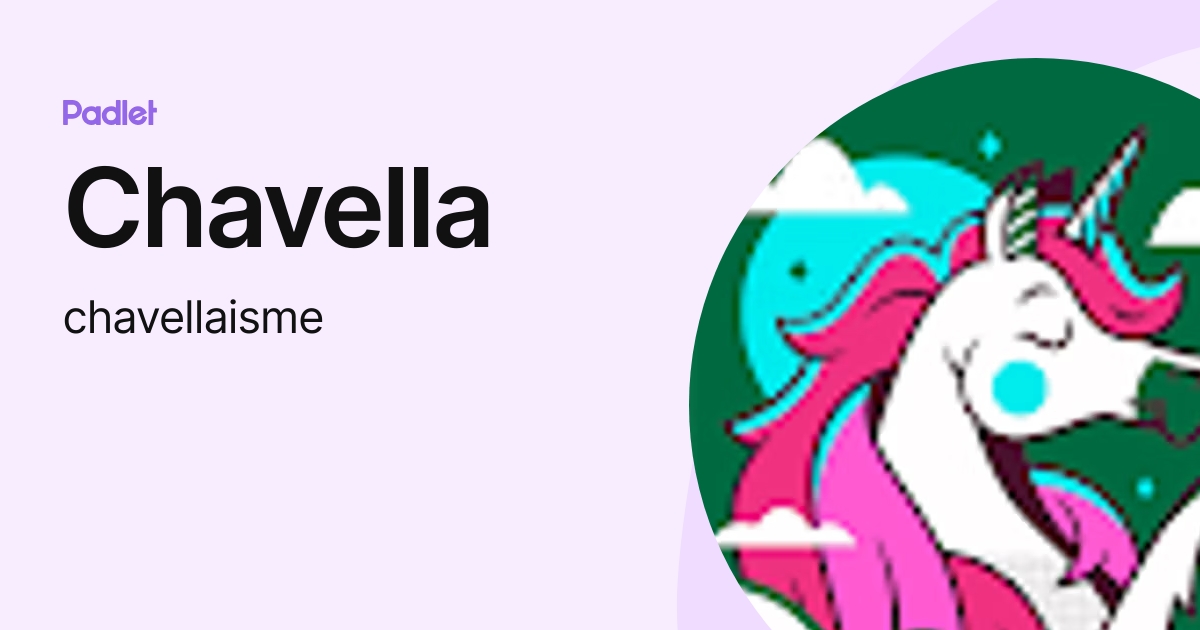 Chavella (chavellaisme) profile | Padlet