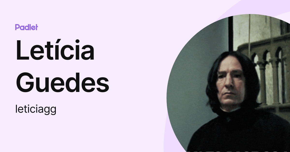 Letícia Guedes (leticiagg) profile | Padlet