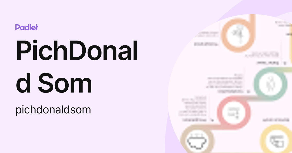 PichDonald Som (pichdonaldsom) profile | Padlet