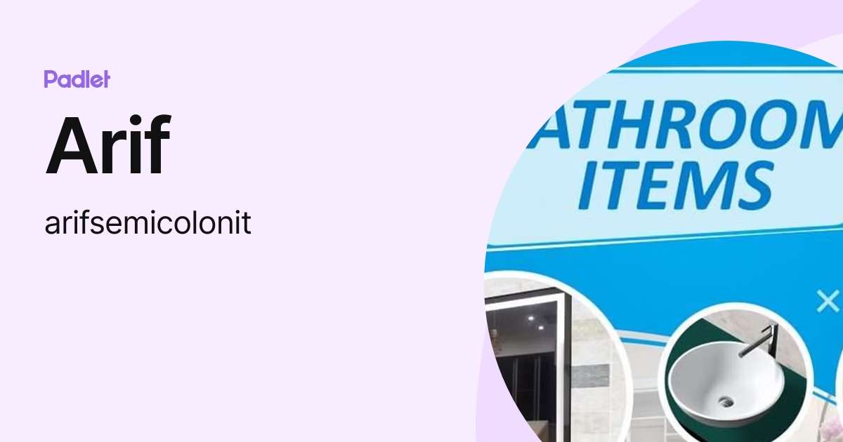 Arif (arifsemicolonit) profile | Padlet