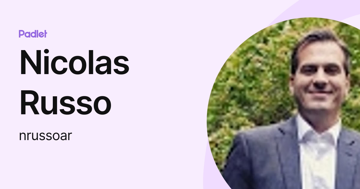 Nicolas Russo (nrussoar) profile | Padlet