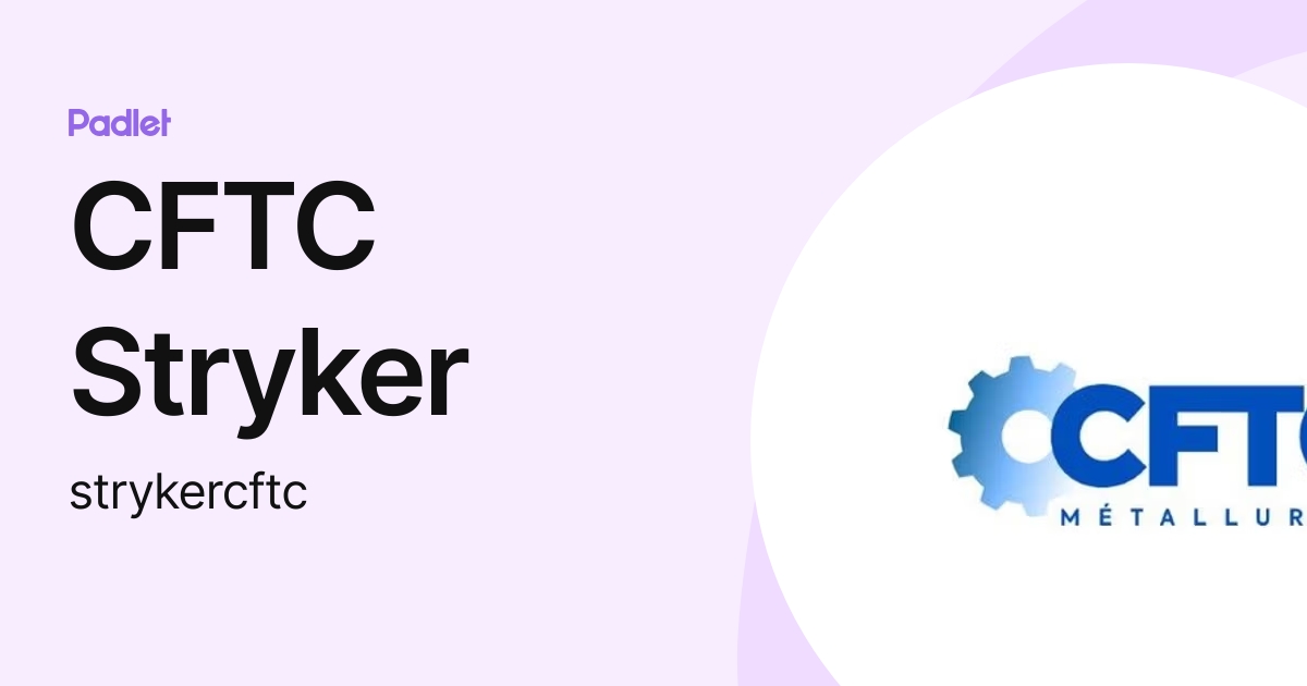 CFTC Stryker (strykercftc) profile | Padlet
