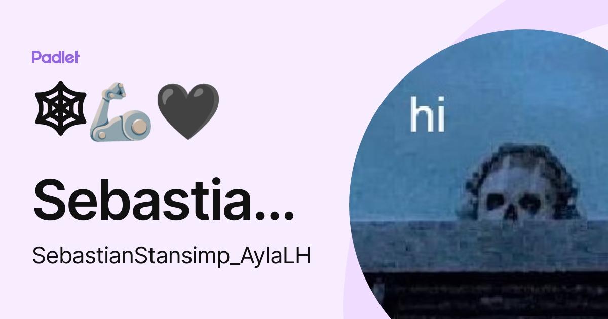 🕸🦾🖤Sebastian_Stan_simp🖤🦾🕸 (SebastianStansimp_AylaLH) profile | Padlet