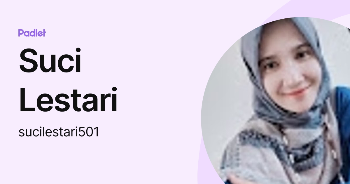 Suci Lestari (sucilestari501) profile | Padlet