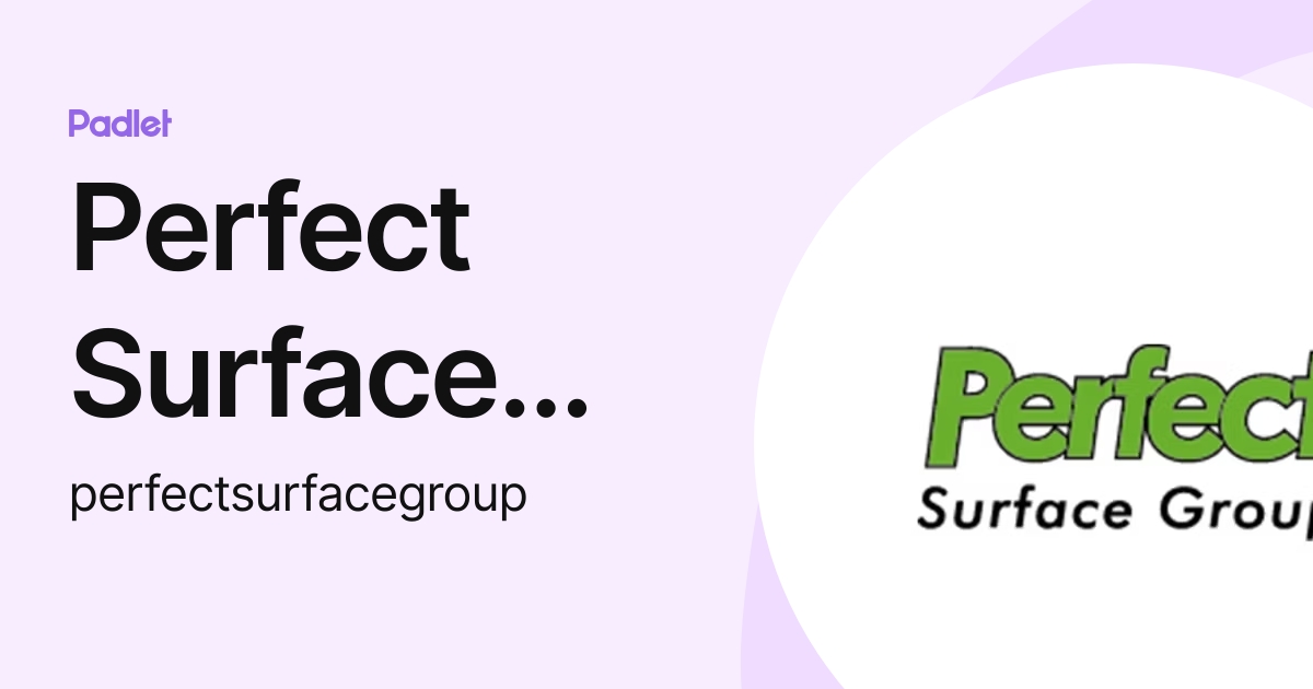 Perfect Surface Group (perfectsurfacegroup) profile | Padlet