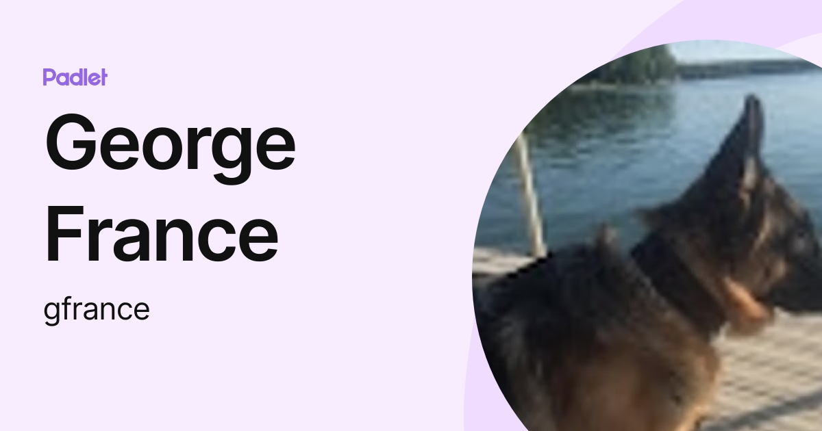 George France (gfrance) profile | Padlet
