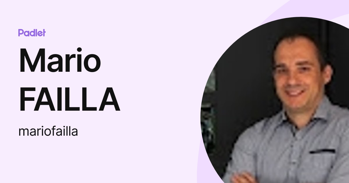 Mario FAILLA (mariofailla) profile | Padlet