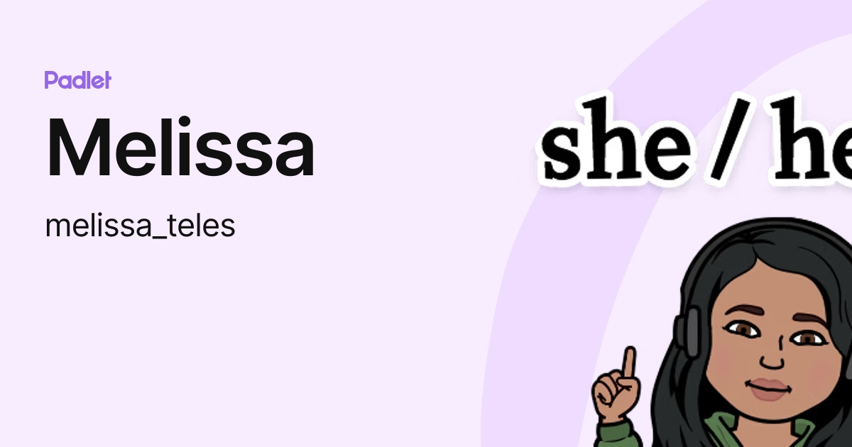 Melissa (melissa_teles) profile | Padlet