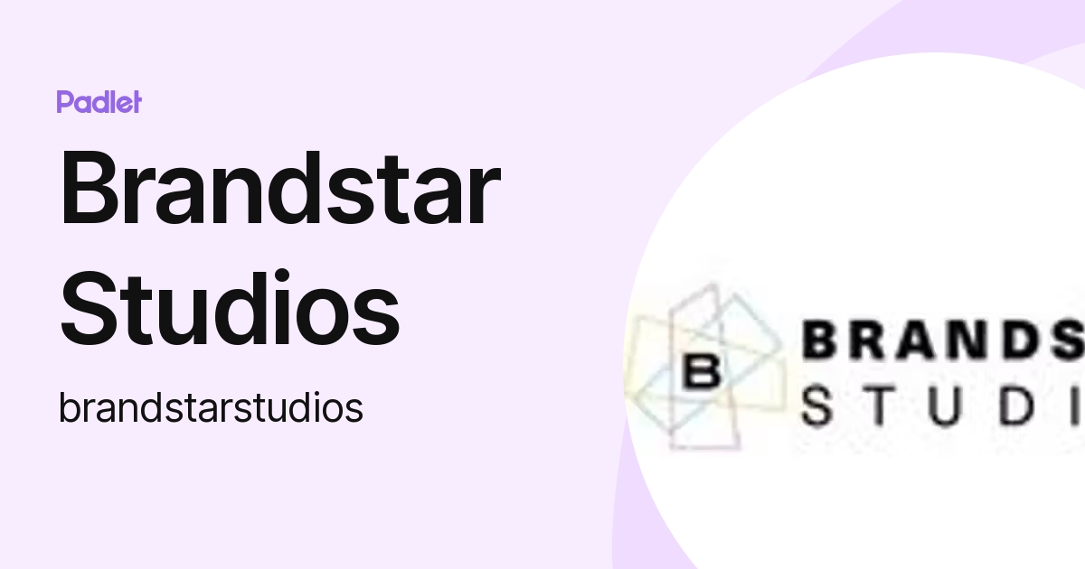 Brandstar Studios (brandstarstudios) profile | Padlet