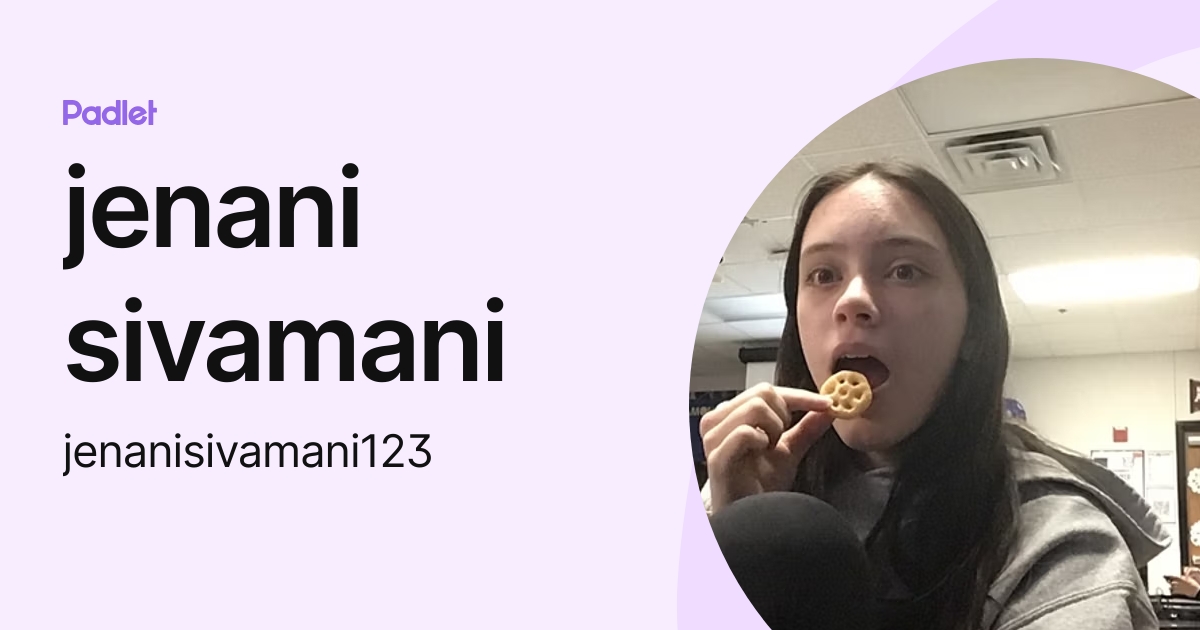 jenani sivamani (jenanisivamani123) profile | Padlet