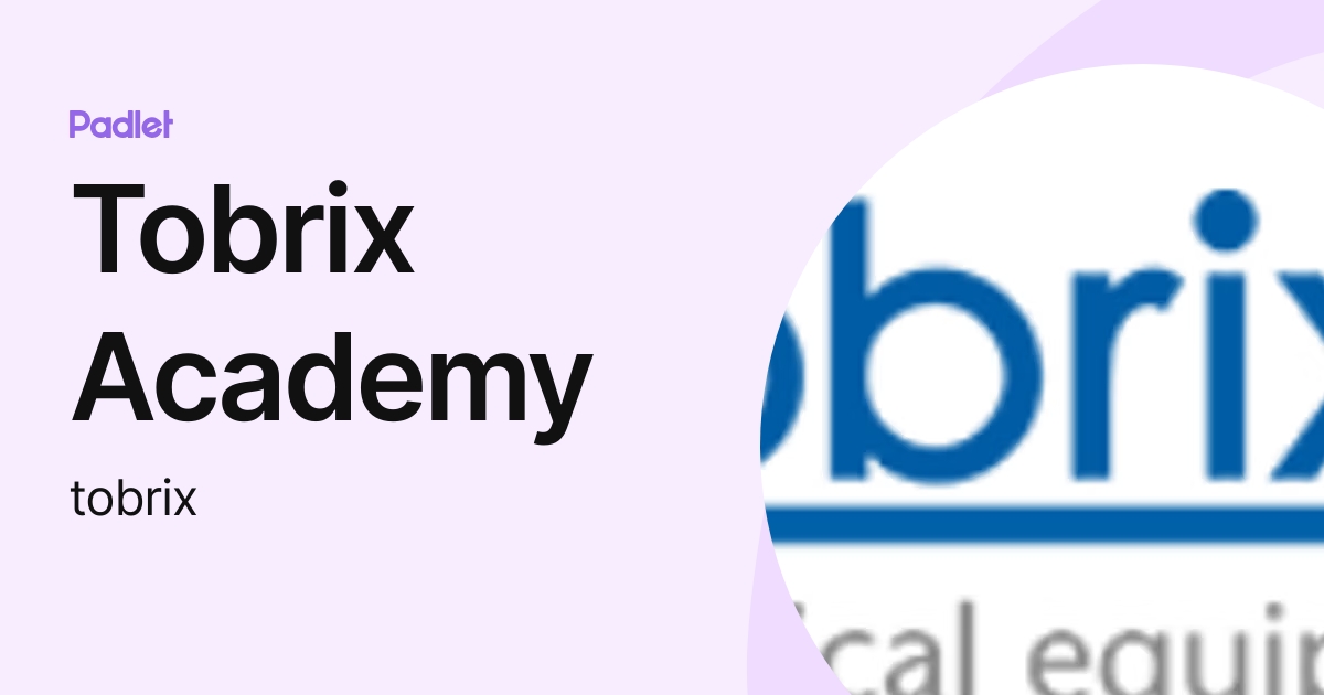 Tobrix Academy (tobrix) profile | Padlet