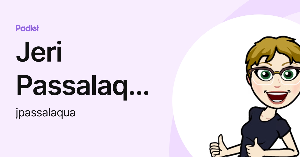Jeri Passalaqua (jpassalaqua) profile | Padlet