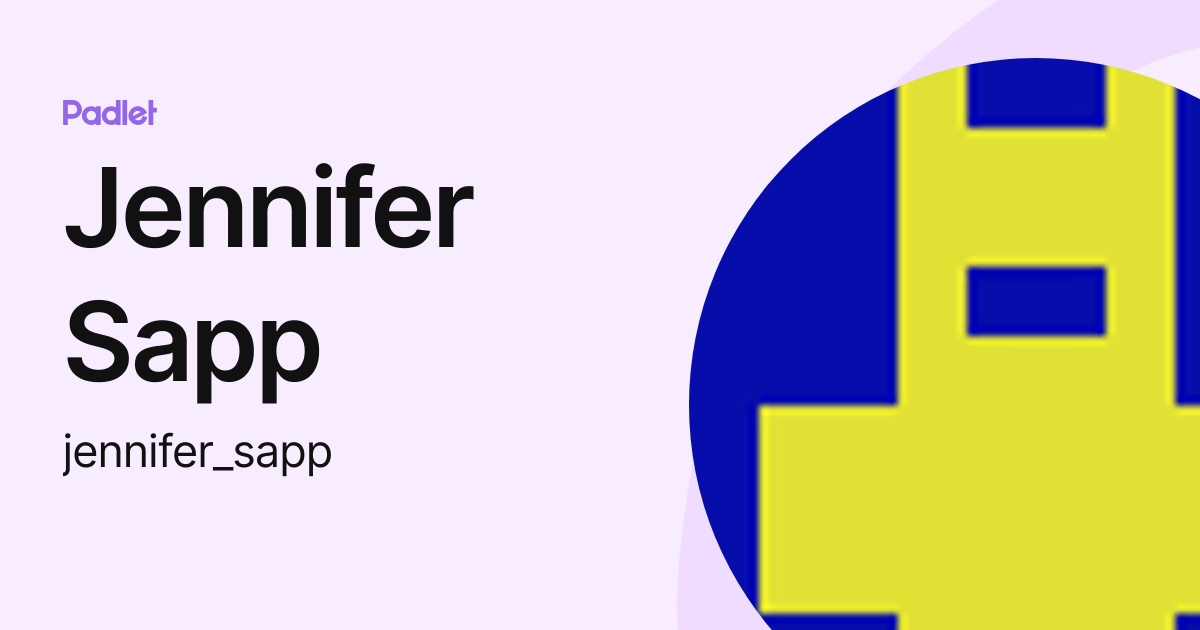 Jennifer Sapp (jennifer_sapp) profile | Padlet