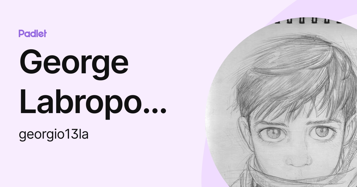 George Labropoulos (georgio13la) profile | Padlet