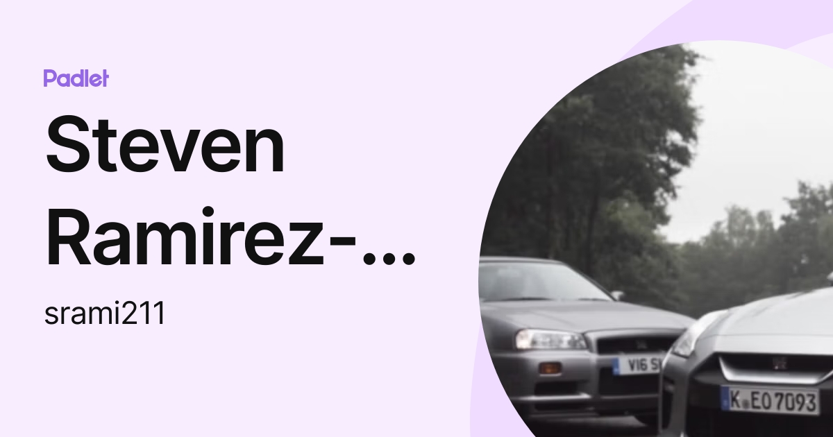 Steven Ramirez-Zarate (srami211) profile | Padlet