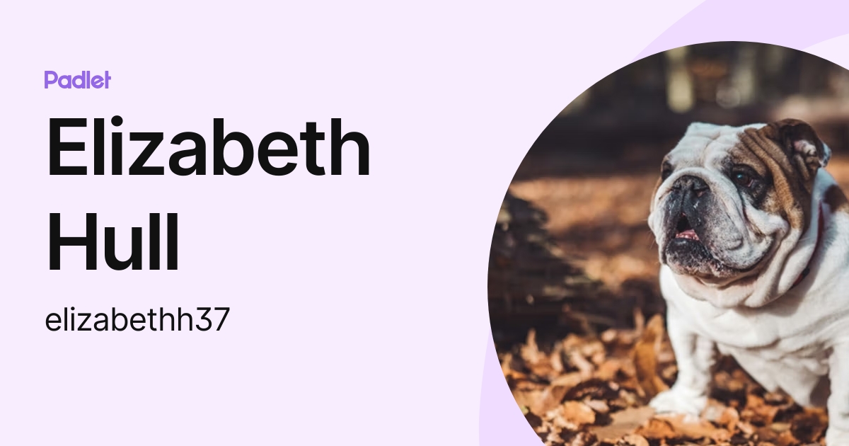 Elizabeth Hull (elizabethh30) profile | Padlet